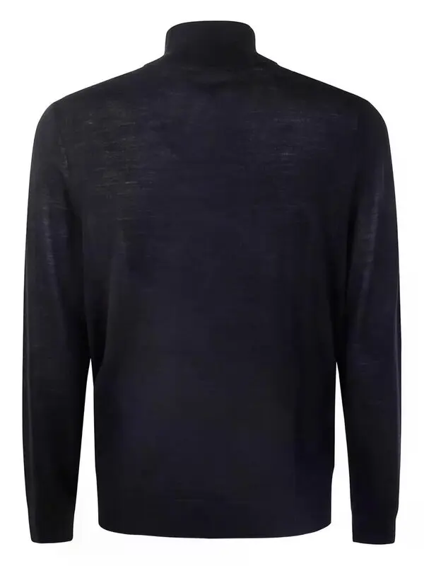 Paul Smith High-neck Half-zip Sweater - Black