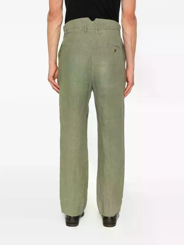 VIVIENNE WESTWOOD Linen Trousers - Green