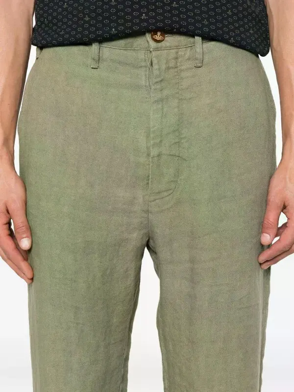 VIVIENNE WESTWOOD Linen Trousers - Green
