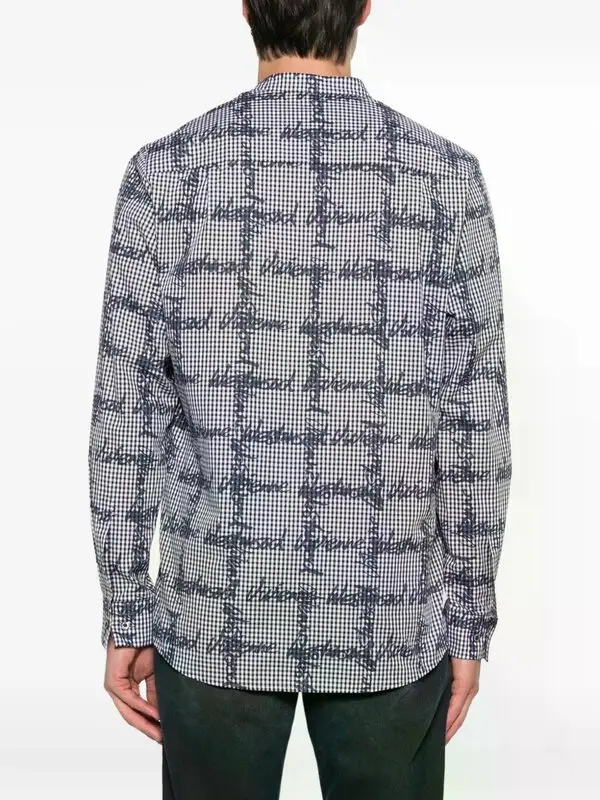 VIVIENNE WESTWOOD Logo-checked Shirt - Black