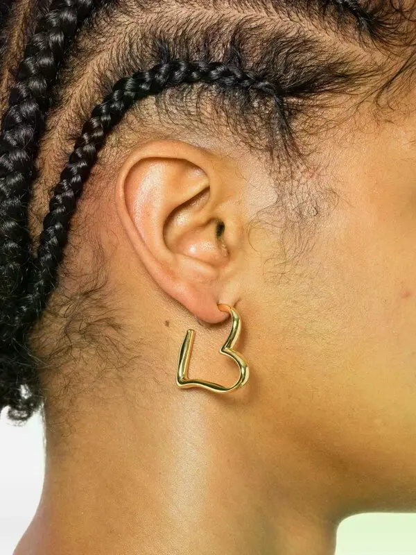 Maje Heart-shaped Hoop Earrings