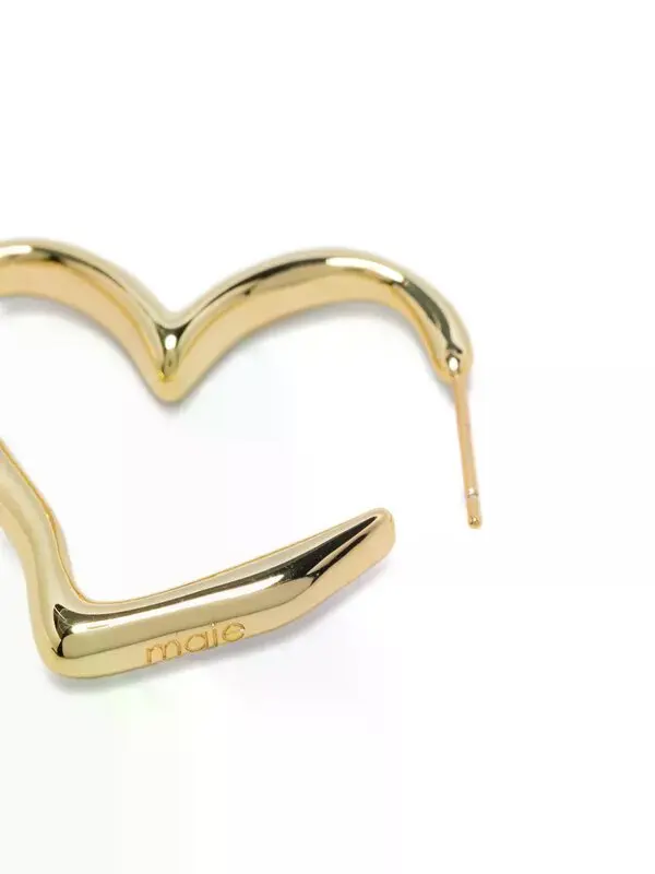 Maje Heart-shaped Hoop Earrings