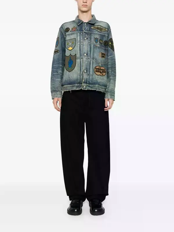 Sacai Patch-embellished Denim Jacket