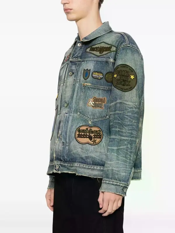 Sacai Patch-embellished Denim Jacket