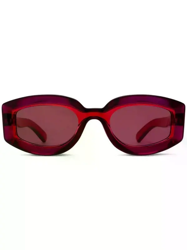 Gucci Sunset Boulevard Oval Sunglasses - Red
