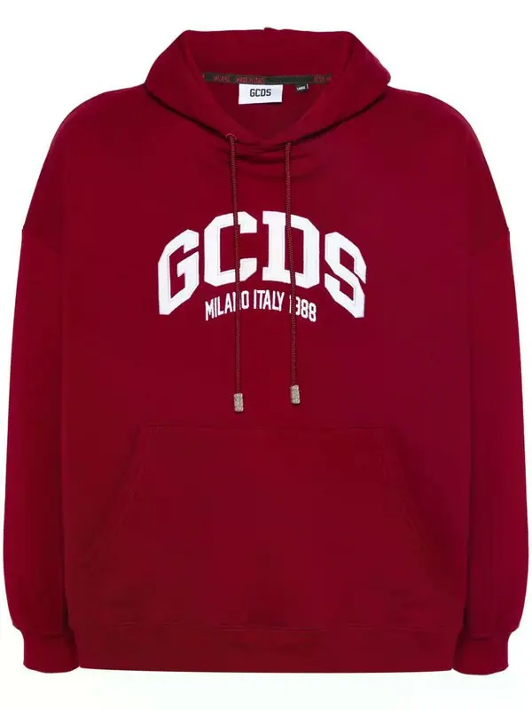 Gcds Logo-embroidered Hoodie