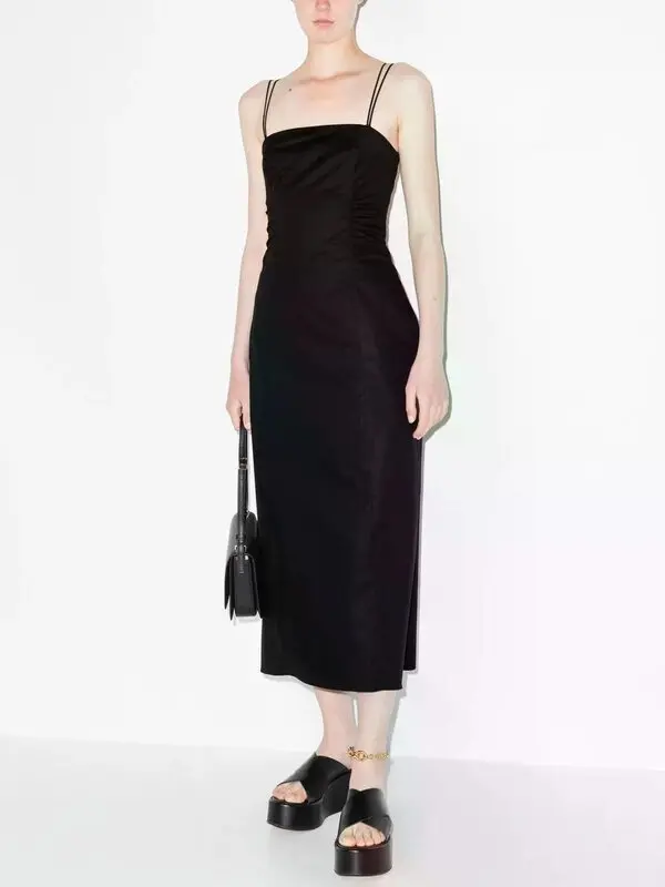 FRAME Square-neck Sleeveless Dress