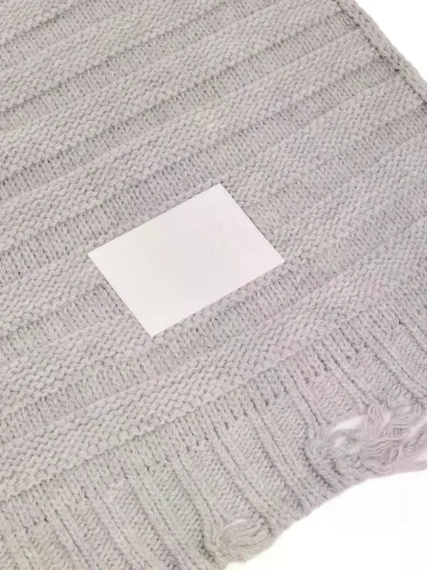 MAISON MARGIELA Knitted Scarf - Grey