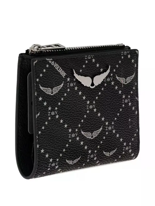 Zadig&Voltaire Wings-plaque Zip-around Wallet - Black