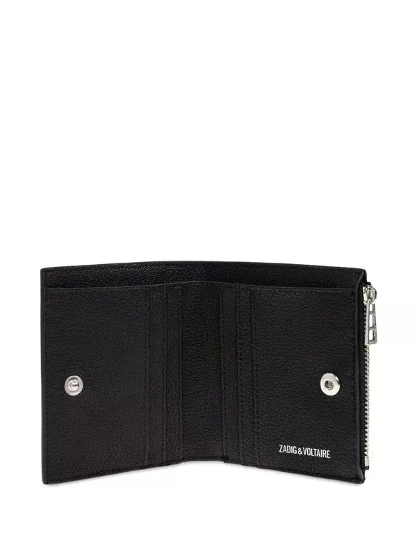Zadig&Voltaire Wings-plaque Zip-around Wallet - Black