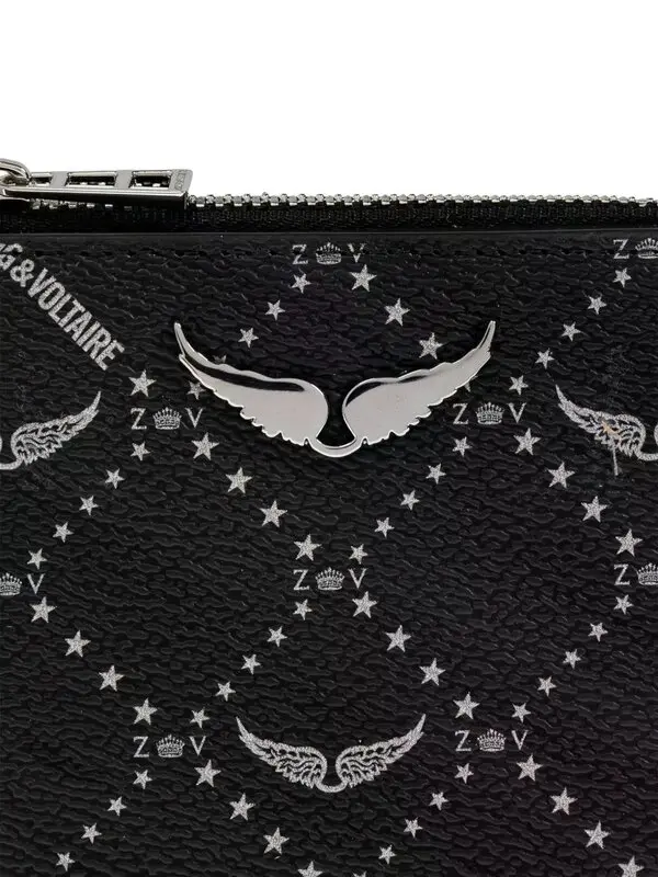 Zadig&Voltaire Wings-plaque Zip-around Wallet - Black