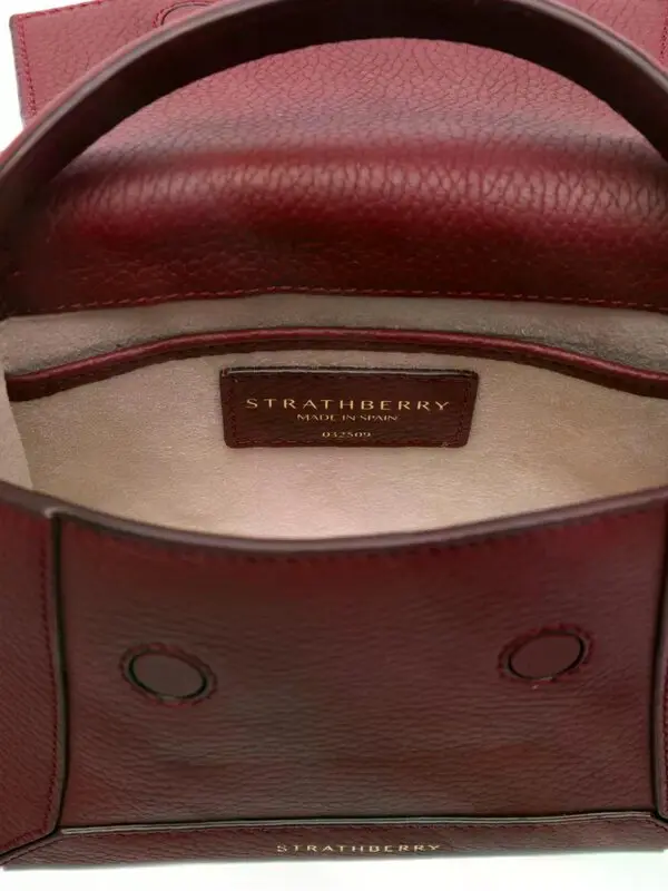 Strathberry Mosaic Leather Tote Bag - Red