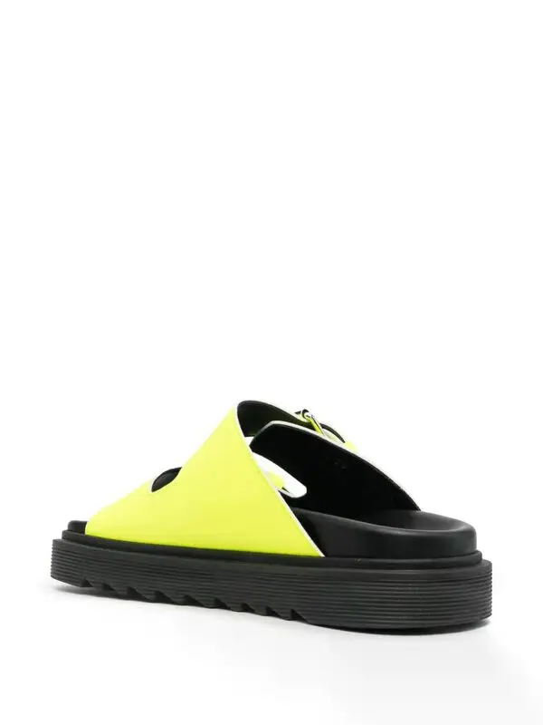 Gcds Buckle-strap Leather Slides