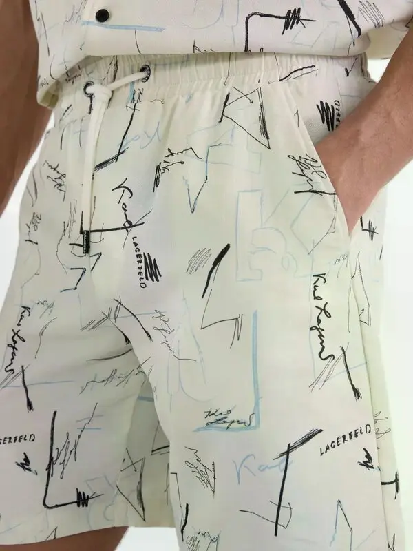 Karl Lagerfeld Printed Shorts