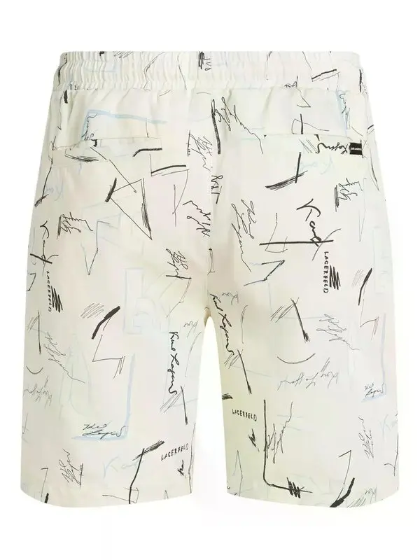 Karl Lagerfeld Printed Shorts