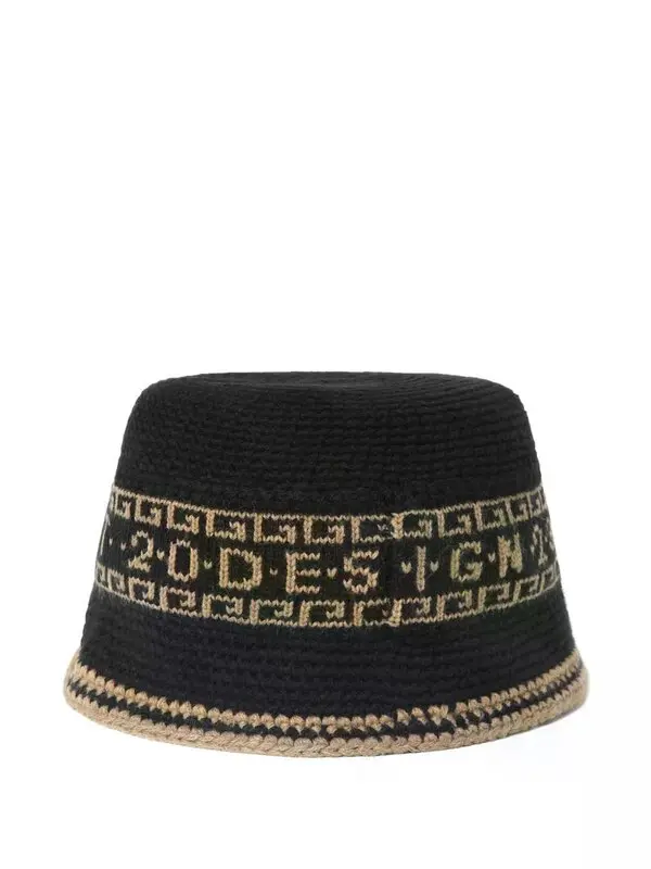 THISISNEVERTHAT Crochet Band Bucket Hat - Black