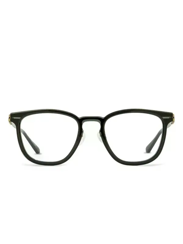 Shinola Keyhole-bridge Square Eyeglasses - Black