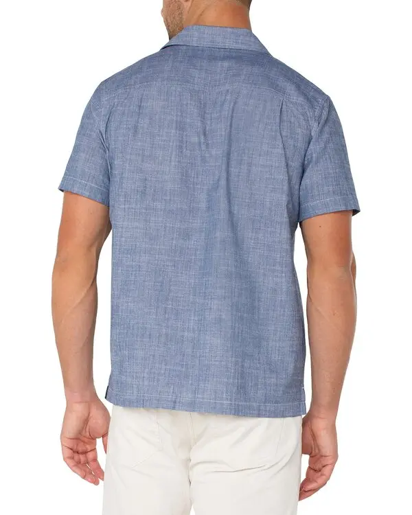 LIVERPOOL Short Sleeve Button Up Shirt - Chambray