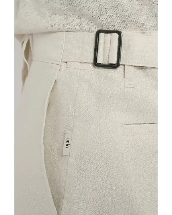 Onia Linen 7.5" Shorts - Stone
