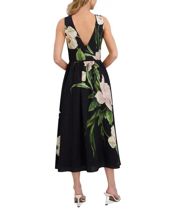 Ted Baker London Sleeveless Fit And Flare Maxi Dress In Rich Black - 81%  Off | Editorialist