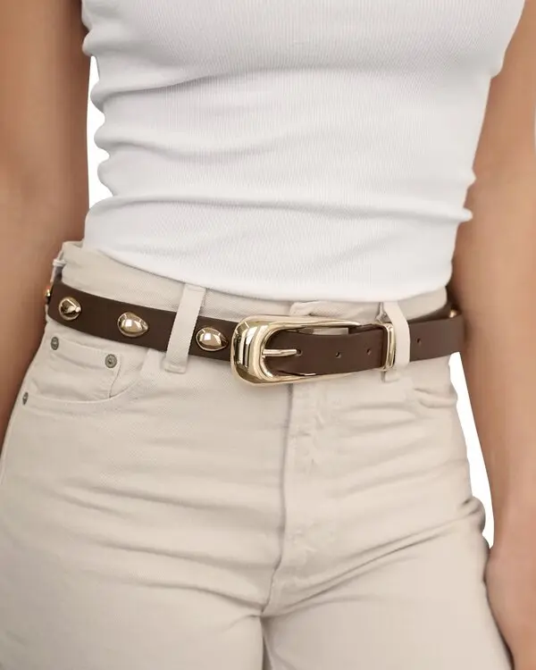 Ettika Studded Leather Belt