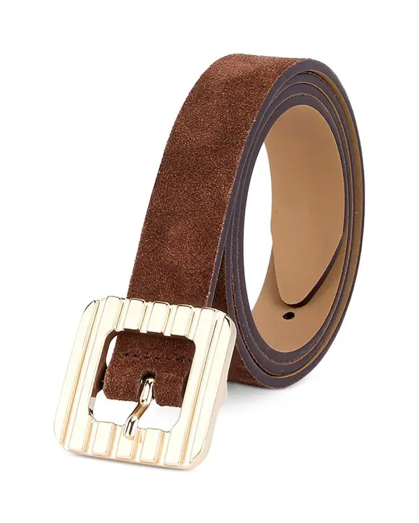 Ettika Suede Leather Belt - Warm Truff
