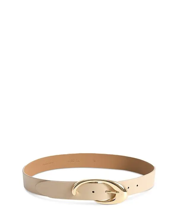 Ettika Sculpted Flow Leather Belt - Ivory