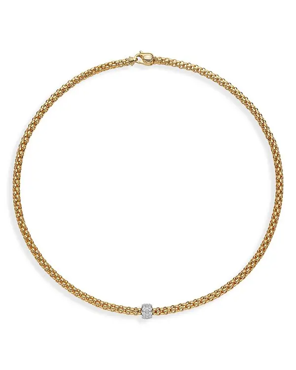 FOPE 18k Yellow Diamond Necklace - Gold