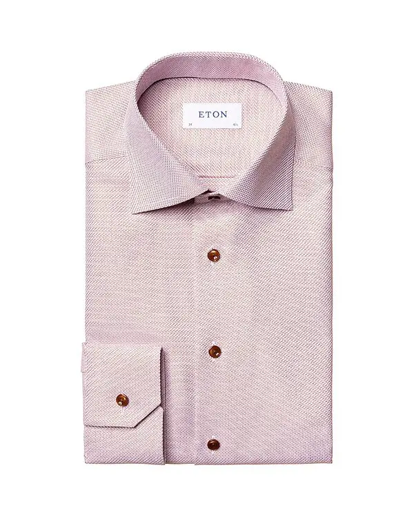 Eton Classic Fit Textured Solid Shirt