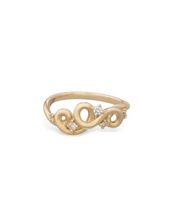 Bea Bongiasca 9k Yellow And Diamond Ring - Gold