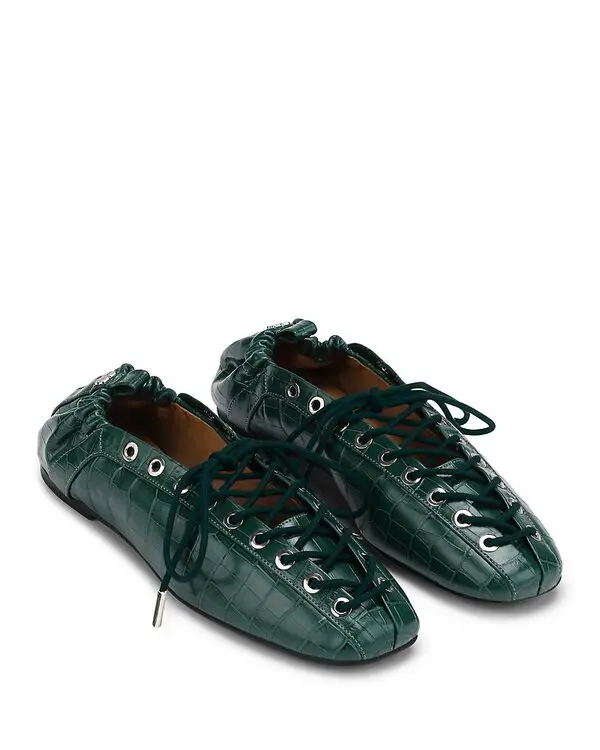 GANNI Lace Up Loafers