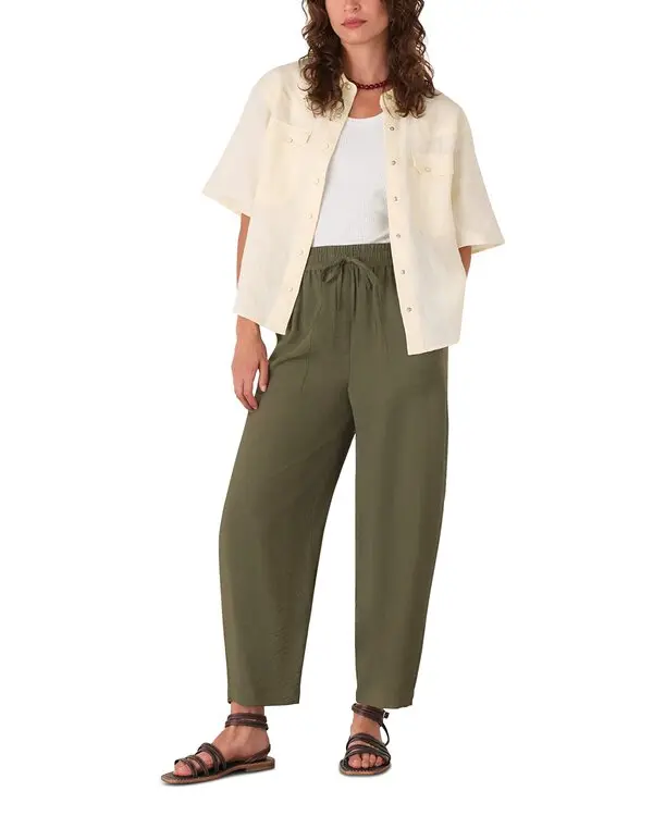 Whistles Drawstring Trousers - Khaki