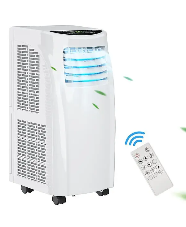 COSTWAY 8,000btu Portable Air Conditioner & Dehumidifier Function Remote