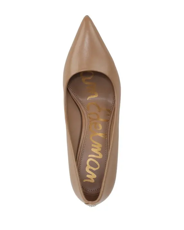 Sam Edelman Vienna Leather Pumps - Beige