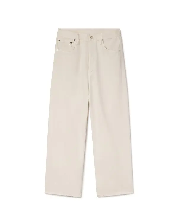 AGOLDE Ren High-rise Wide-leg Ankle Jeans - Brown Rice
