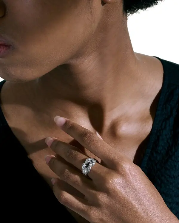 John Hardy Sterling Love Knot Weave Ring