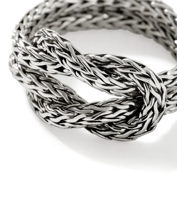 John Hardy Sterling Love Knot Weave Ring