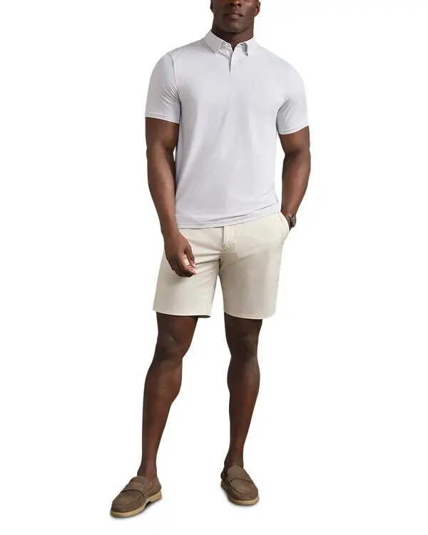 RHONE Slim Fit Textured Commuter Polo Shirt