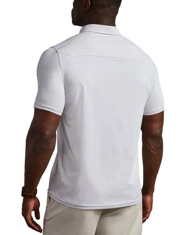 RHONE Slim Fit Textured Commuter Polo Shirt