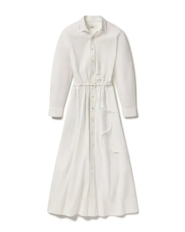 Buck Mason Mainstay Shirt Dress - White | Editorialist