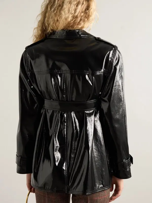 Chloé Belted Coated Cotton-canvas Jacket