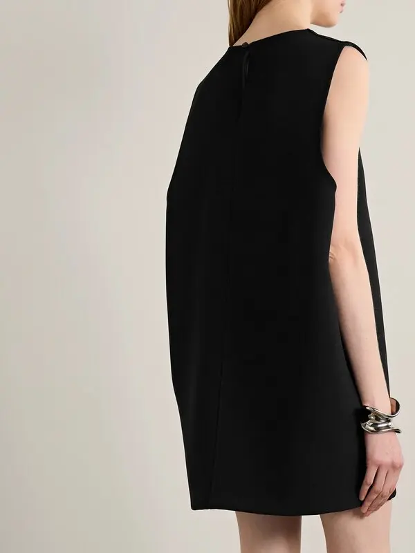 Khaite Nyona Oversized Crepe Mini Dress