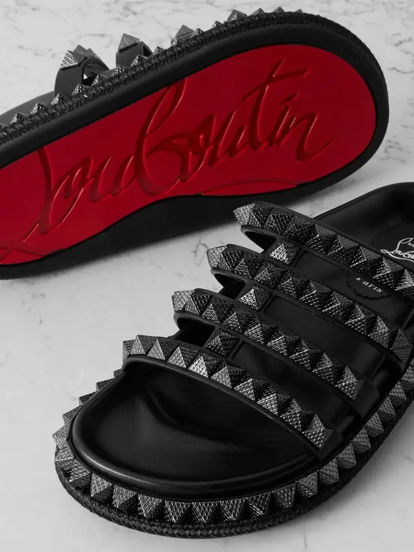 CHRISTIAN LOUBOUTIN Pyra Hallulila Studded Leather Sandals