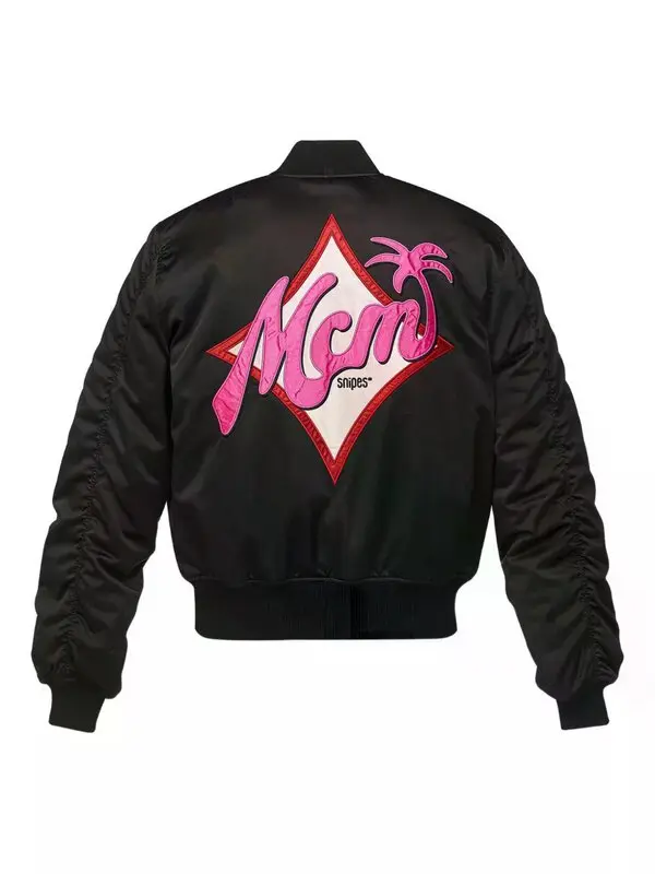 Mcm X Snipes Satin Bomber Jacket