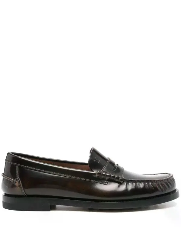TOD'S Brushed-leather Loafers