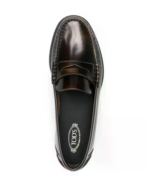TOD'S Brushed-leather Loafers