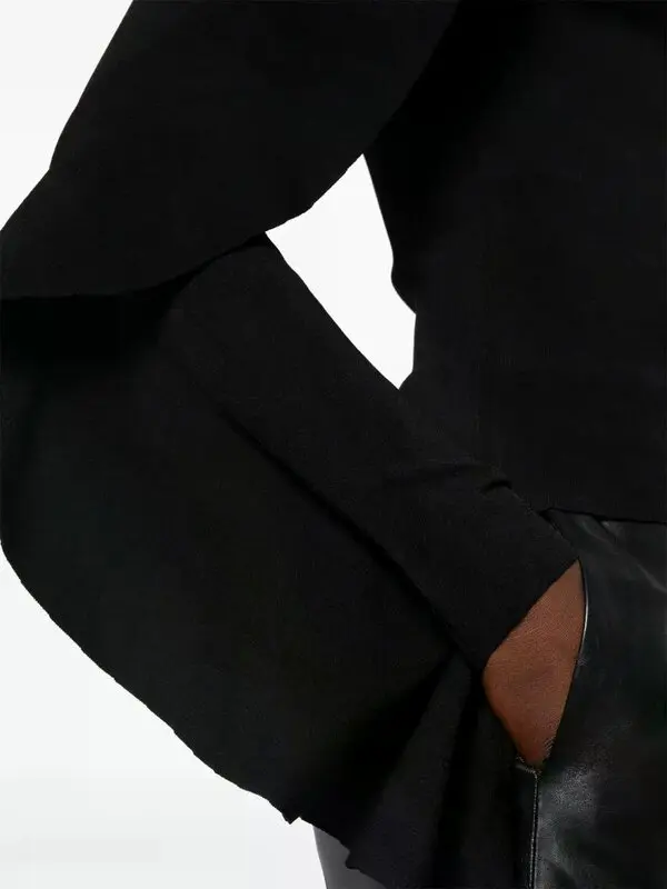 MUGLER Asymmetric Knitted Top