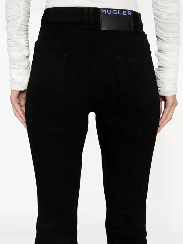 MUGLER Seam-detailed Tapered Jeans