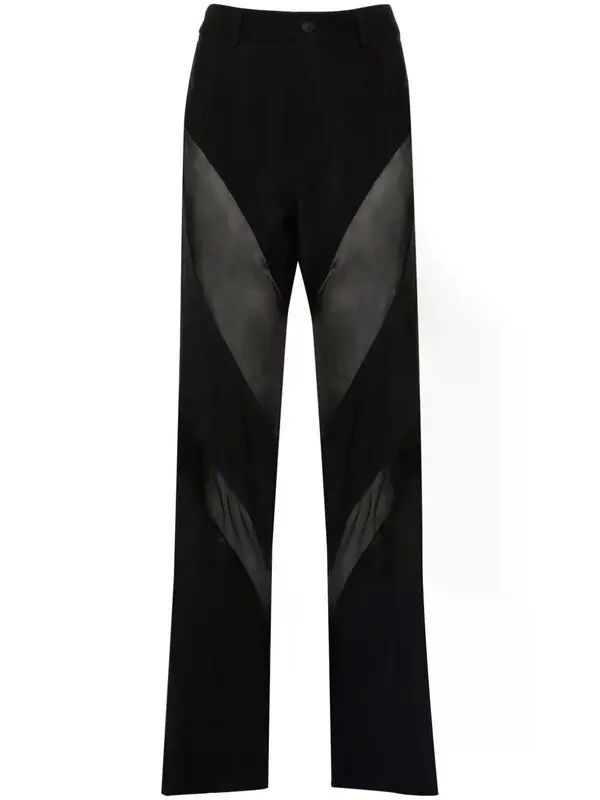 MUGLER Silk-panelled Trousers