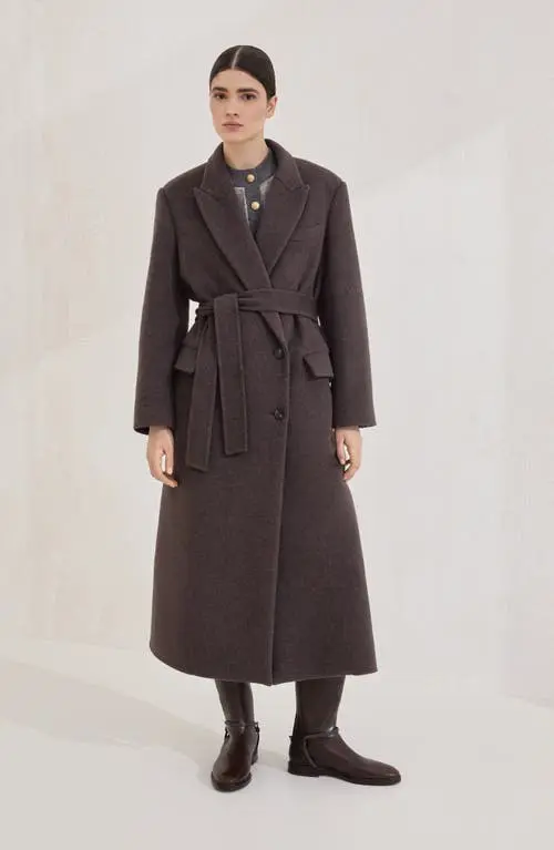 Brunello Cucinelli Handcrafted Virgin Wool And Cashmere Coat